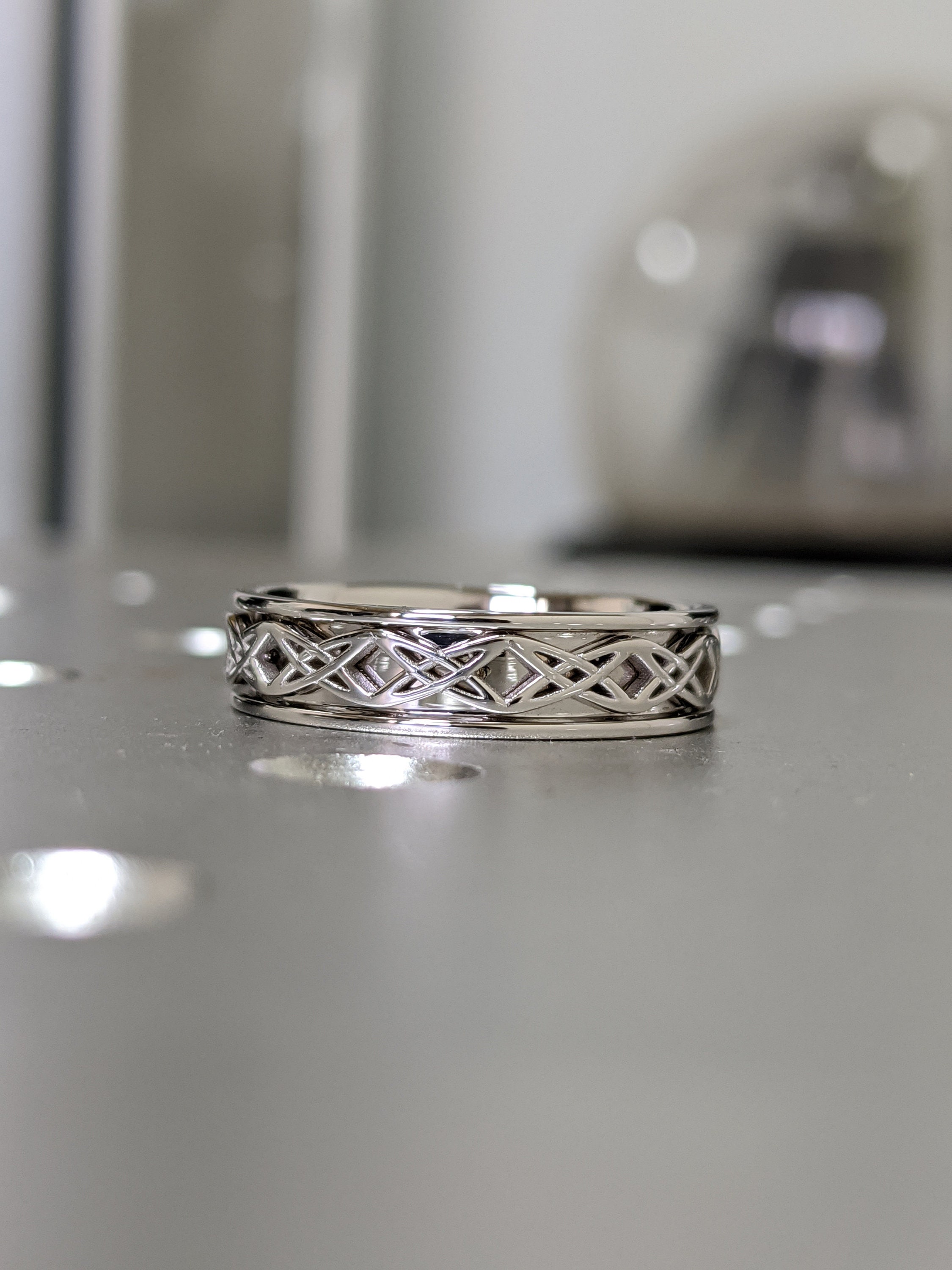 14k Gold Eternity Knot Celtic Wedding Ring 5mm, Celtic Knot, Infinity ...