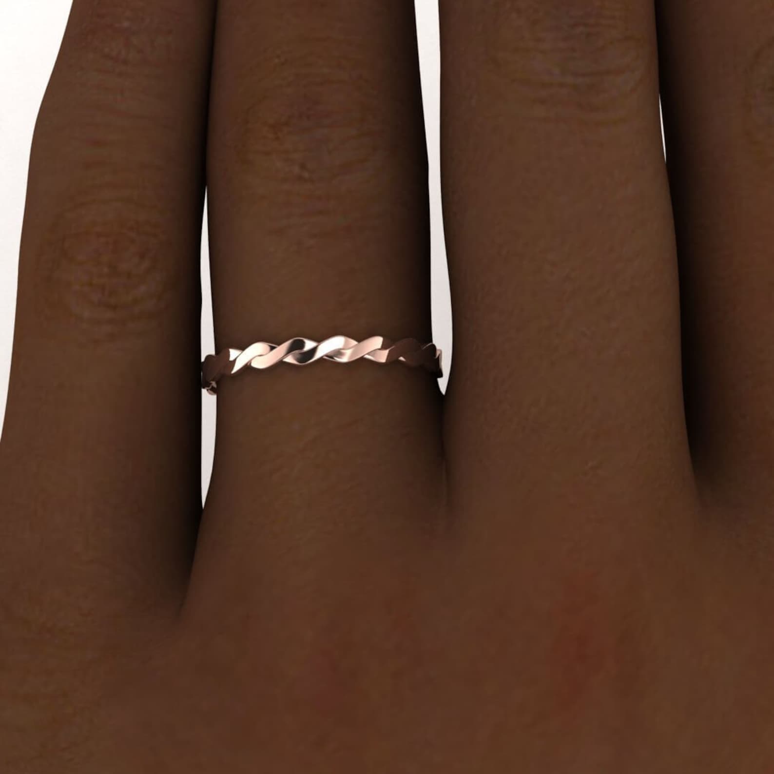 Infinity Ring Twisted Gold Band Twisted Gold Ring Twist - Etsy