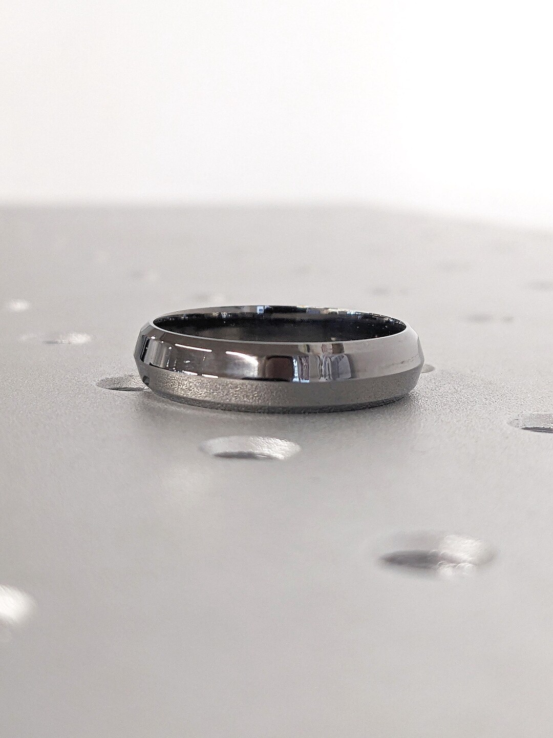 Men Ring Custom Engraved Ring | Men’s Wedding Band | Black/white/yellow ...