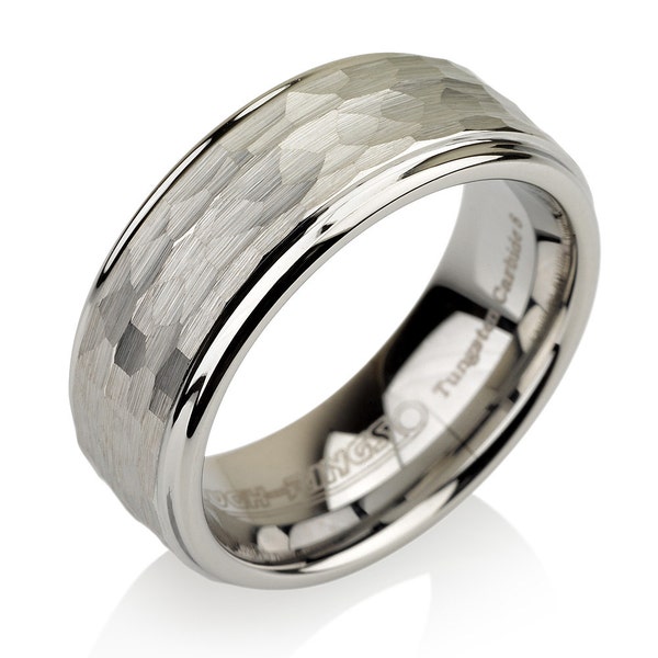 Hammered Mens Ring - Etsy