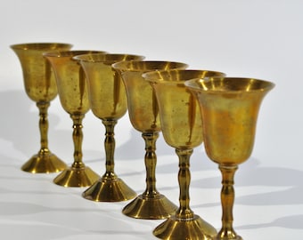 Brass goblets | Etsy