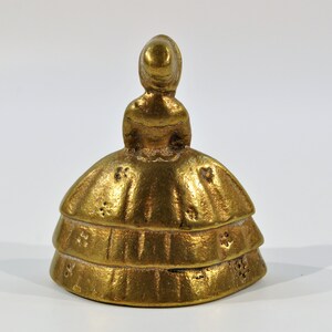 English Victorian Lady Ornate Brass Tea Bell /table Bell/ Royal ...