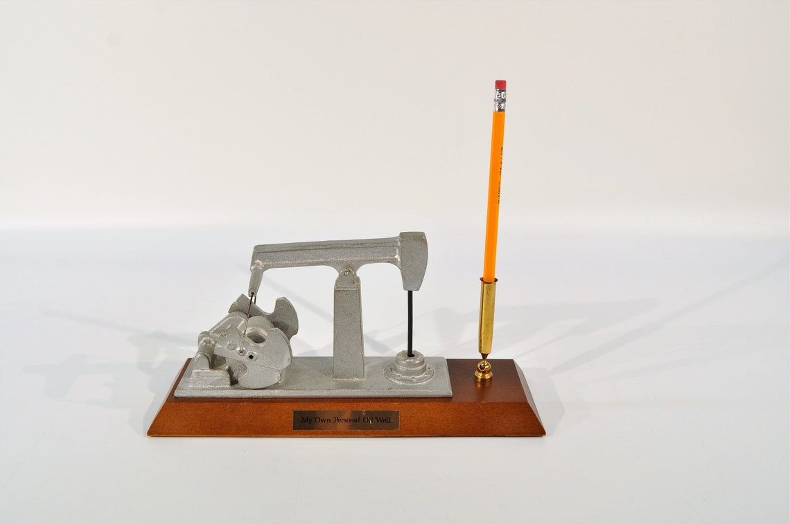 My Own Personal Oil Well Desk Fountain Pen Holder/pen/pencil | Etsy