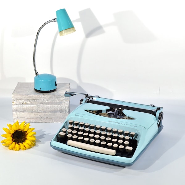 Blue Typewriter - Etsy