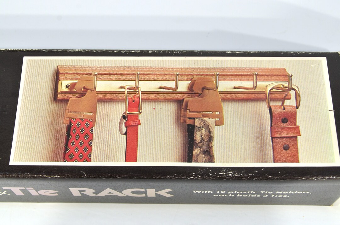 In Mint Condition Wall Mount Belt and Tie Rack Organizer/vintage ...
