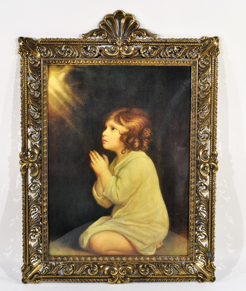 Child Praying ''the Infant Samuel'' Convex - Etsy