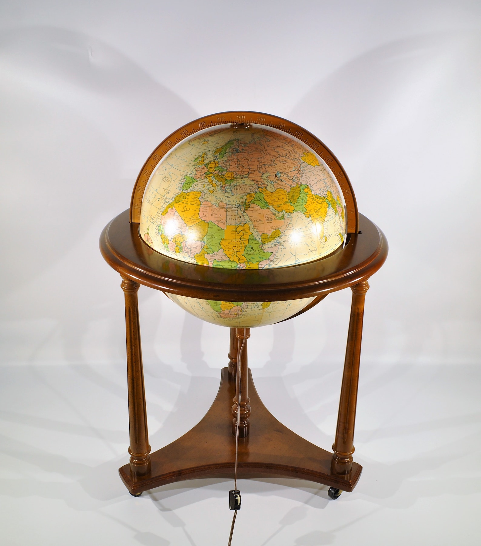 33''tall World Globe Lamp - Heirloom Globe by Replogle/floor Globe - Etsy
