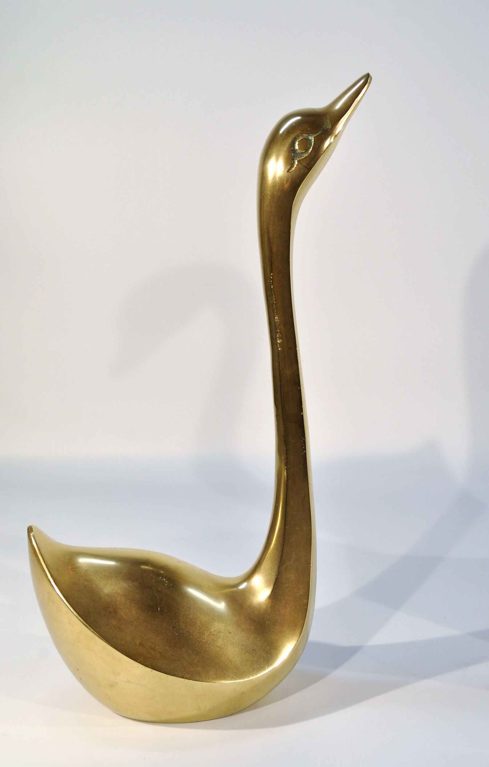 Large Mid Century Modern Brass Swan Set /bookends Brass Décor - Etsy