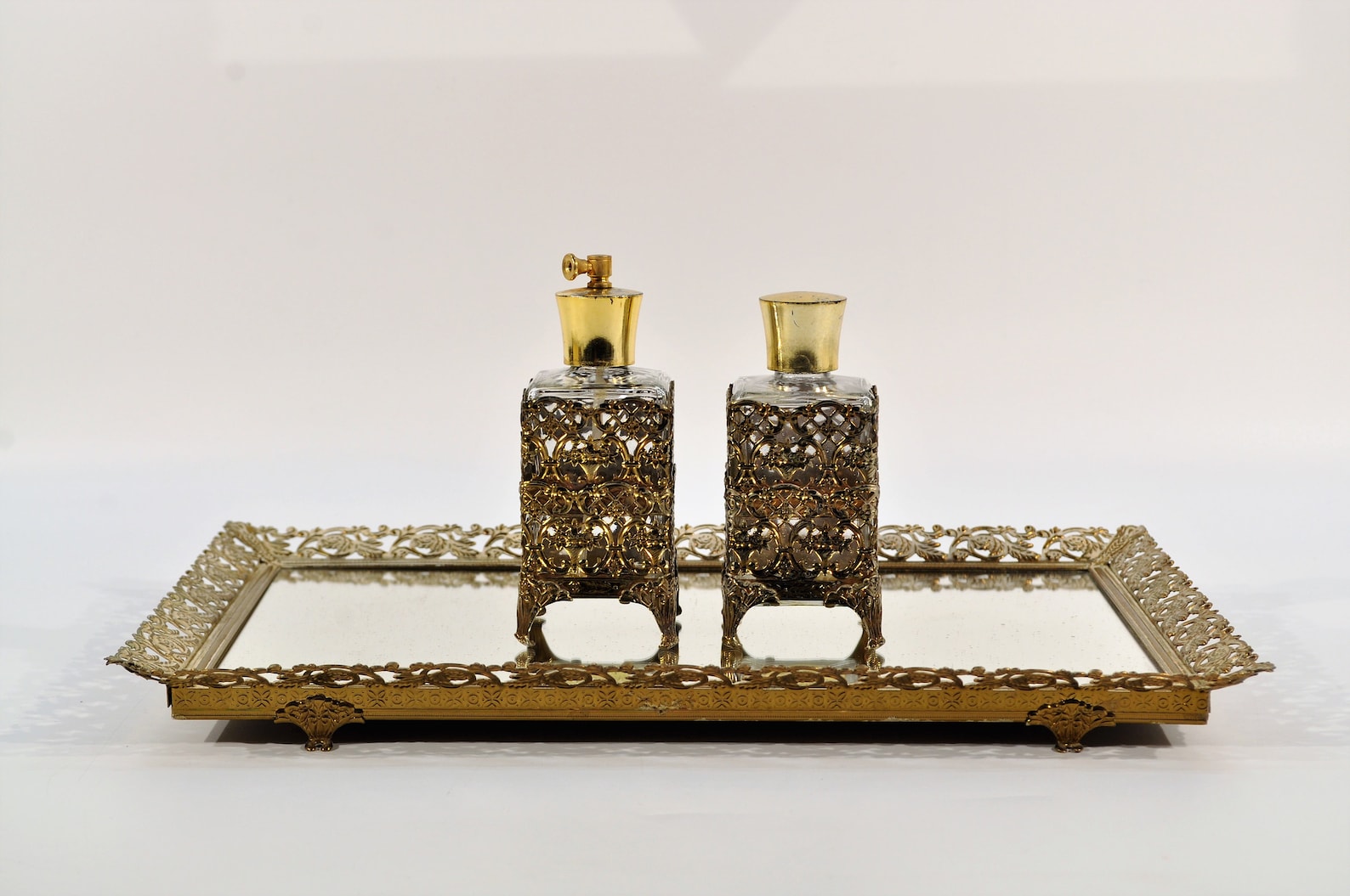 Filigree Fiery Cologne & Perfume Empty Bottles by Luzier Inc - Etsy