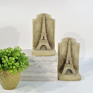 Vintage Eiffel Tower Paris Travel Bookends - Etsy