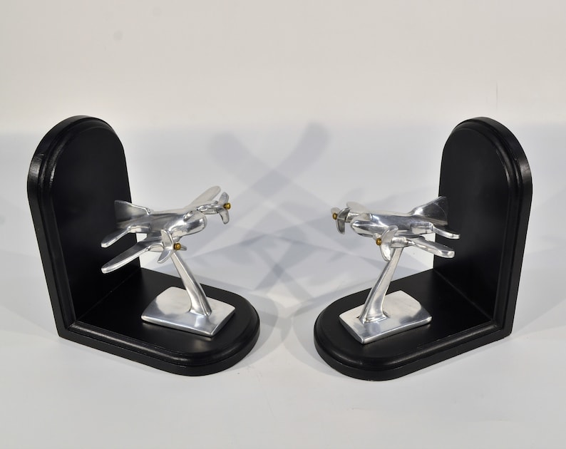Vintage Airplane Bookends - Etsy