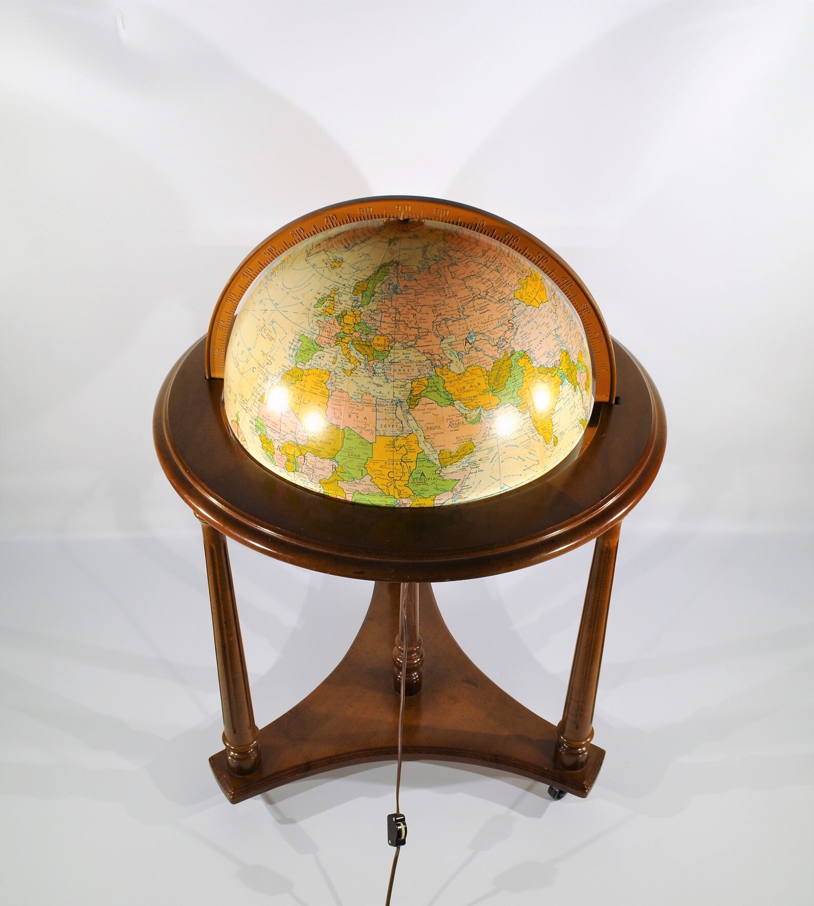33''tall World Globe Lamp - Heirloom Globe by Replogle/floor Globe - Etsy