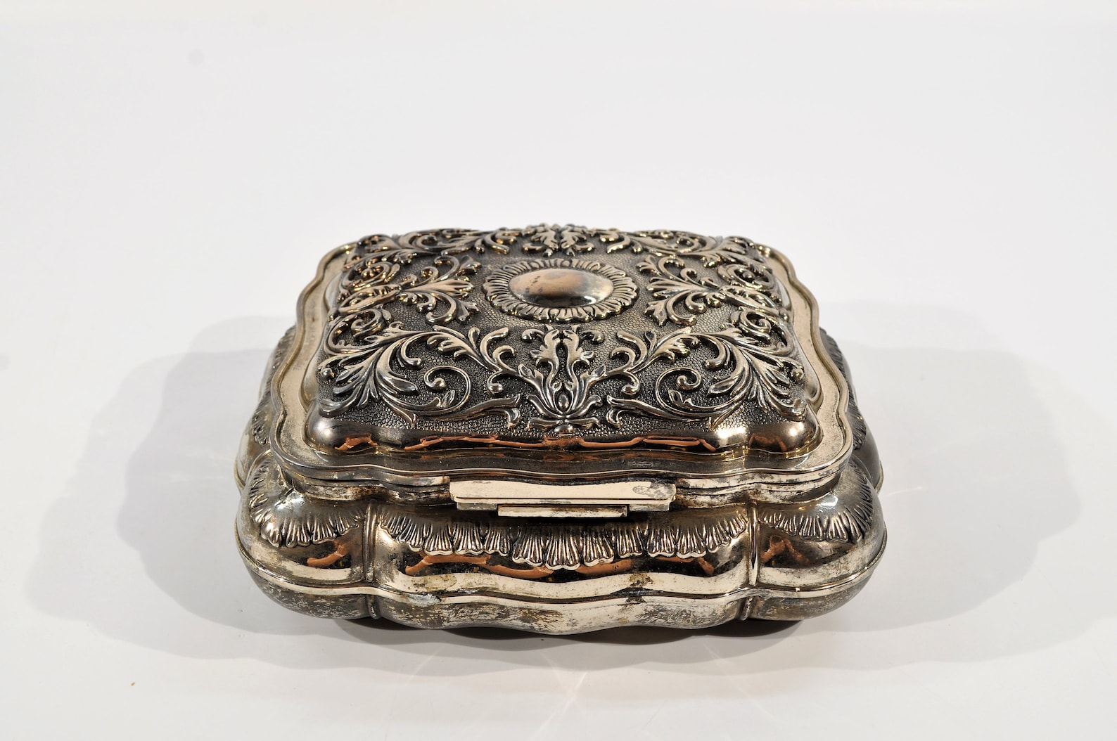 Silver Plated Jewelry Box/ Vintage Silver Jewelry Box/ Silver - Etsy