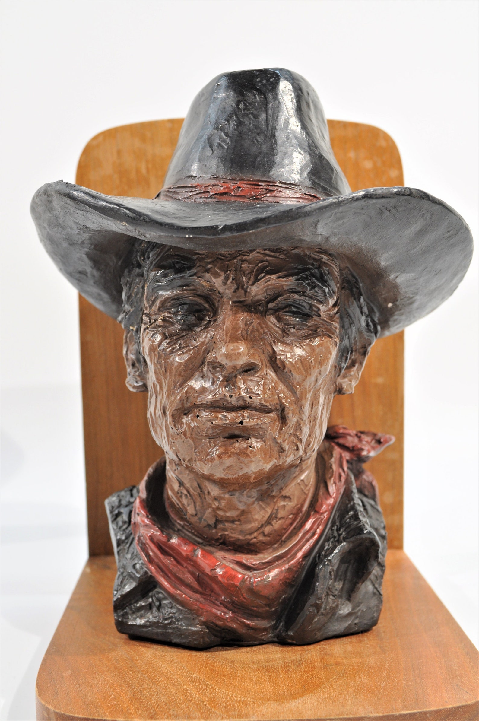 Vintage Cowboy Bust Sculpture Bookends by Austin Productions | Etsy