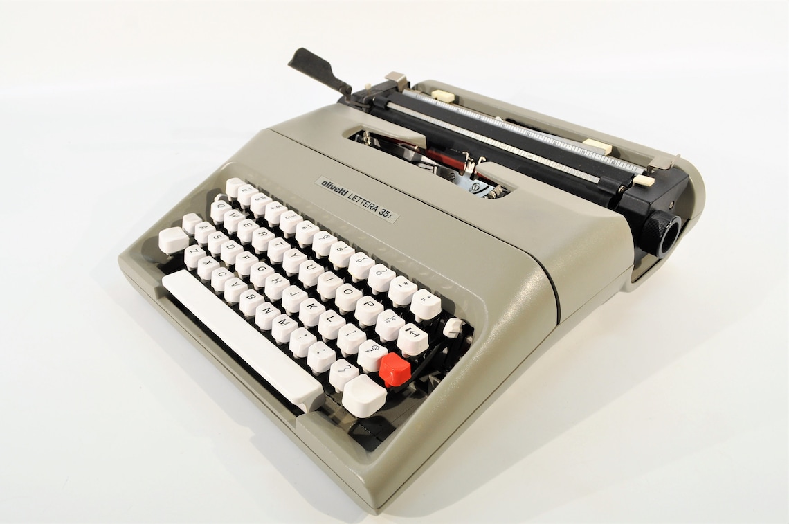Retro Olivetti Lettera 35 Typewriter | Etsy