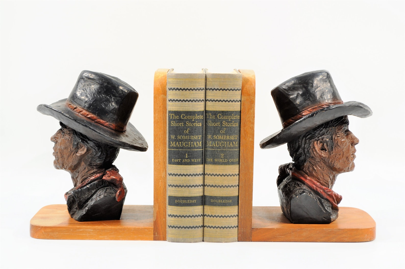 Vintage Cowboy Bust Sculpture Bookends by Austin Productions | Etsy
