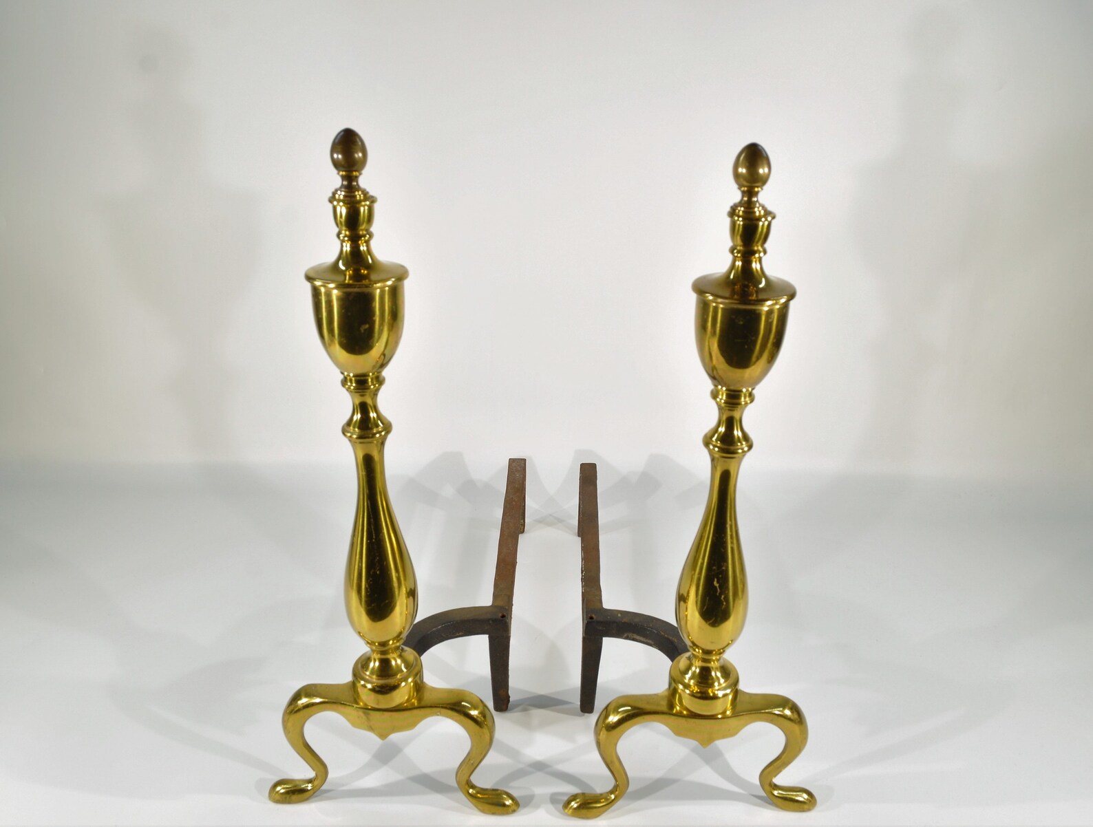 Vintage Fire Dogs /andirons/ Fireplace Log Holders/fireplace - Etsy