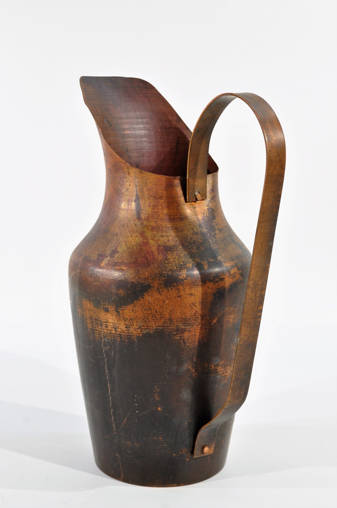 Large 13''T Solid Copper Pitcher Made in Turkey - Etsy