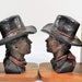 Vintage Cowboy Bust Sculpture Bookends by Austin Productions - Etsy