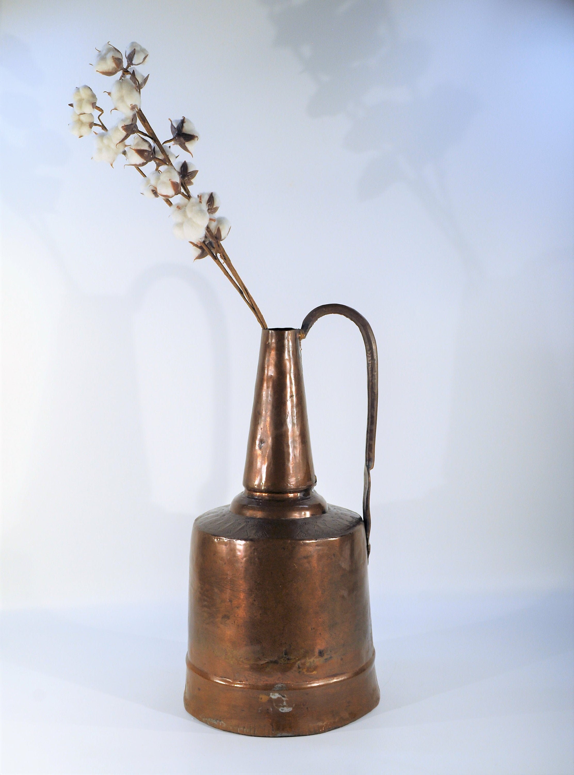 21.5''Tall Solid Copper Antique Pitcher /vintage | Etsy