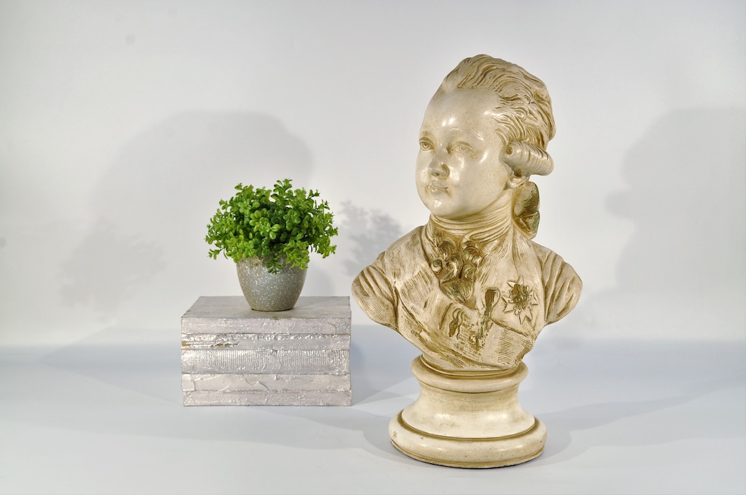 16''tall Art Noveau Man Bust Statue by Universal Statuary Corp, Chicago ...