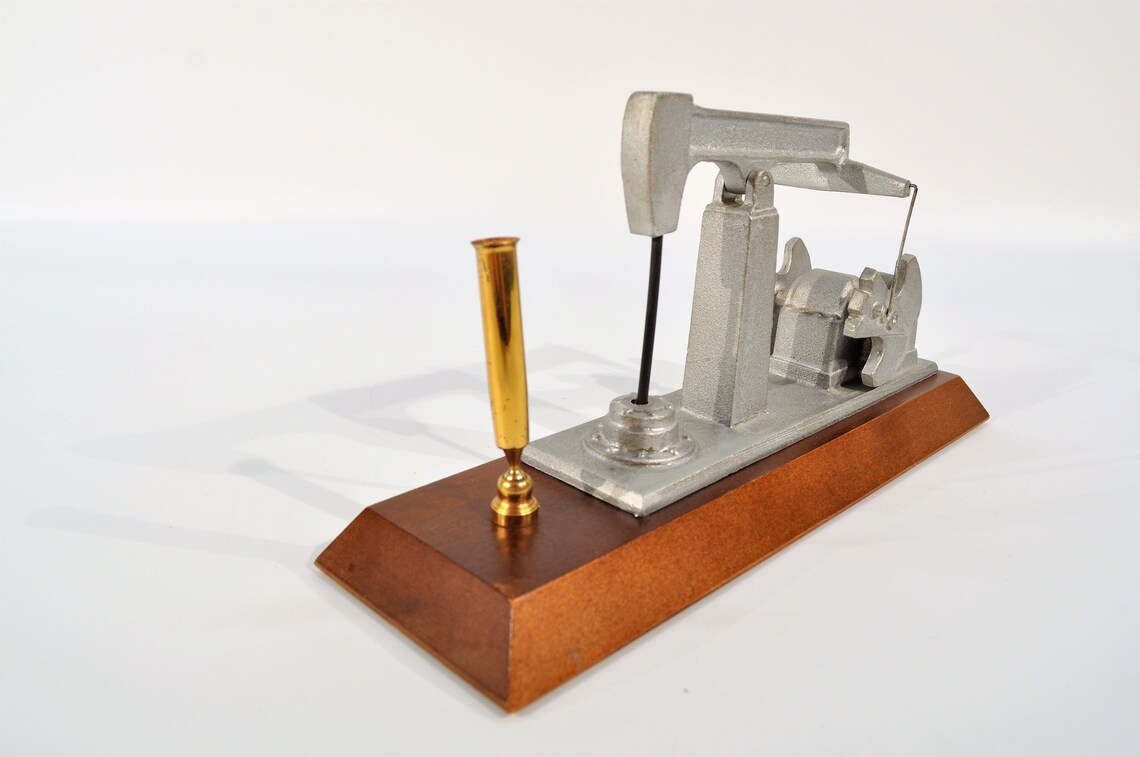 My Own Personal Oil Well Desk Fountain Pen Holder/pen/pencil - Etsy