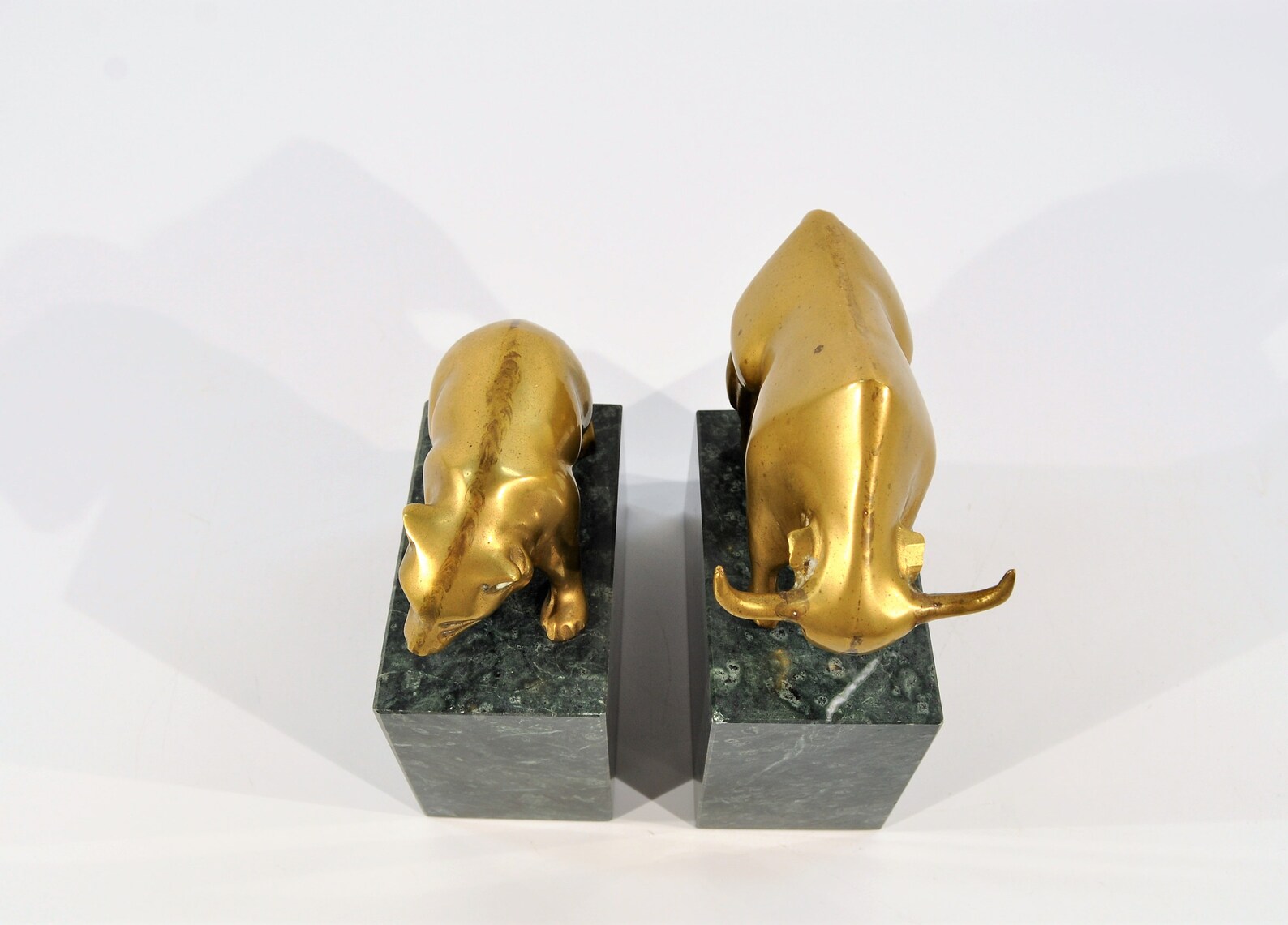 Mid Century Modern Stock Market Bookends - Etsy