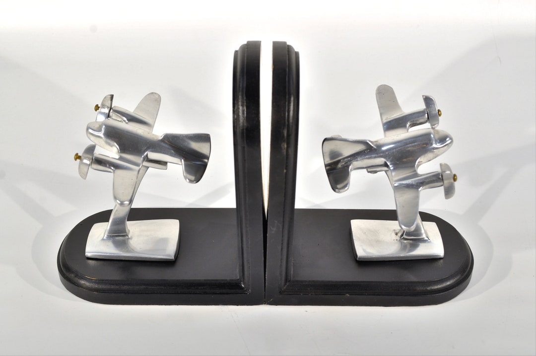 Vintage Airplane Bookends - Etsy
