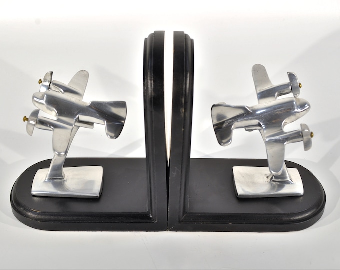 Vintage Airplane Bookends - Etsy