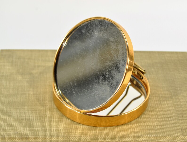 Petit Point Mirror Stow-a-way Mirror Vintage Travel Hand - Etsy