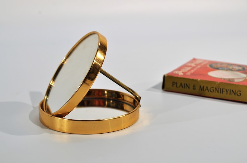 Petit Point Mirror Stow-a-way Mirror Vintage Travel Hand - Etsy