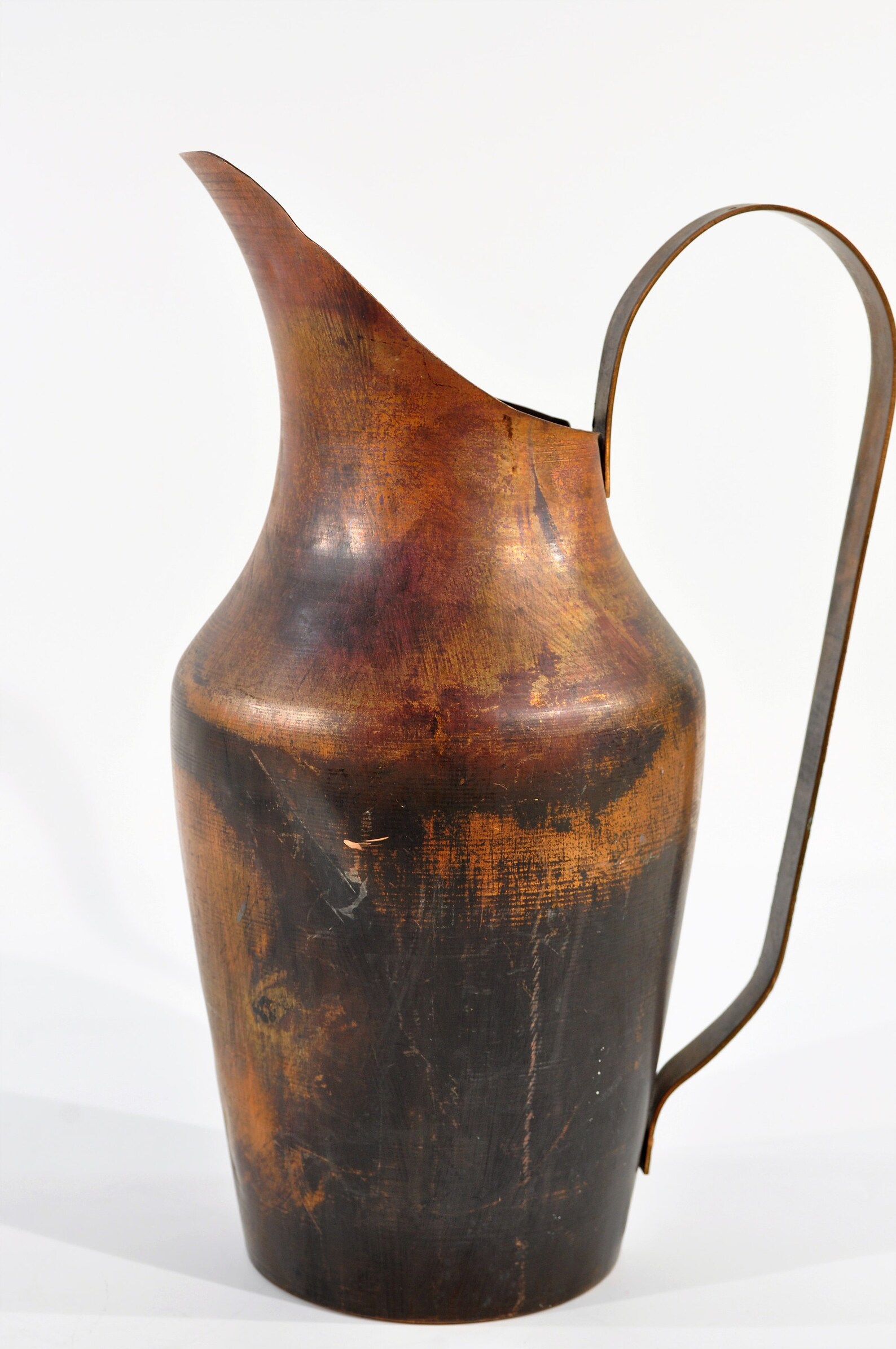 Large 13''T Solid Copper Pitcher Made in Turkey | Etsy