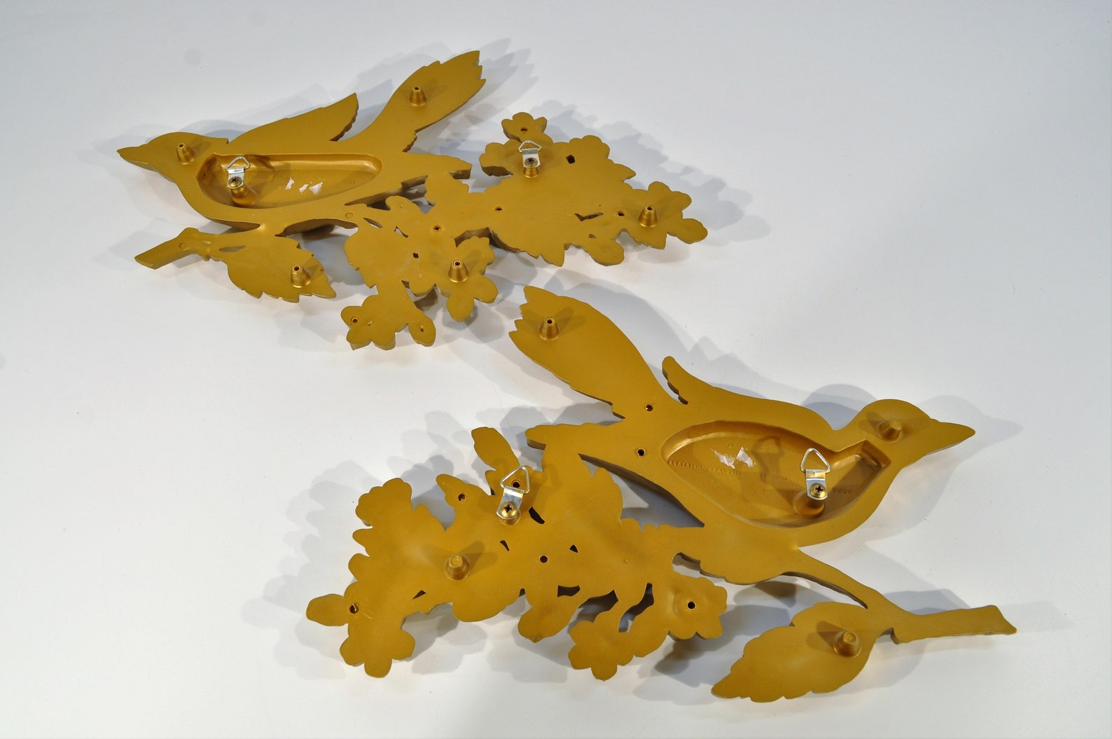 Vintage 1967 Syroco Flowers & Birds Wall Hanging - Etsy