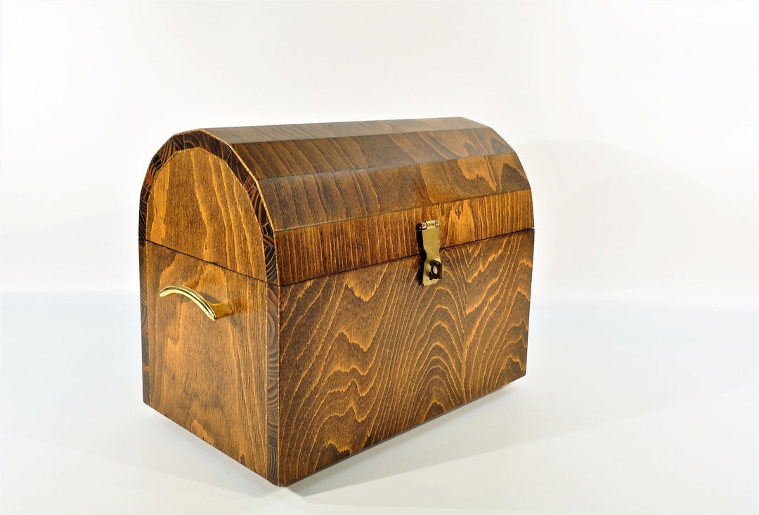 Handcrafted Wooden Chest/treasure Chest /vintage Trunk Treasure Chest ...