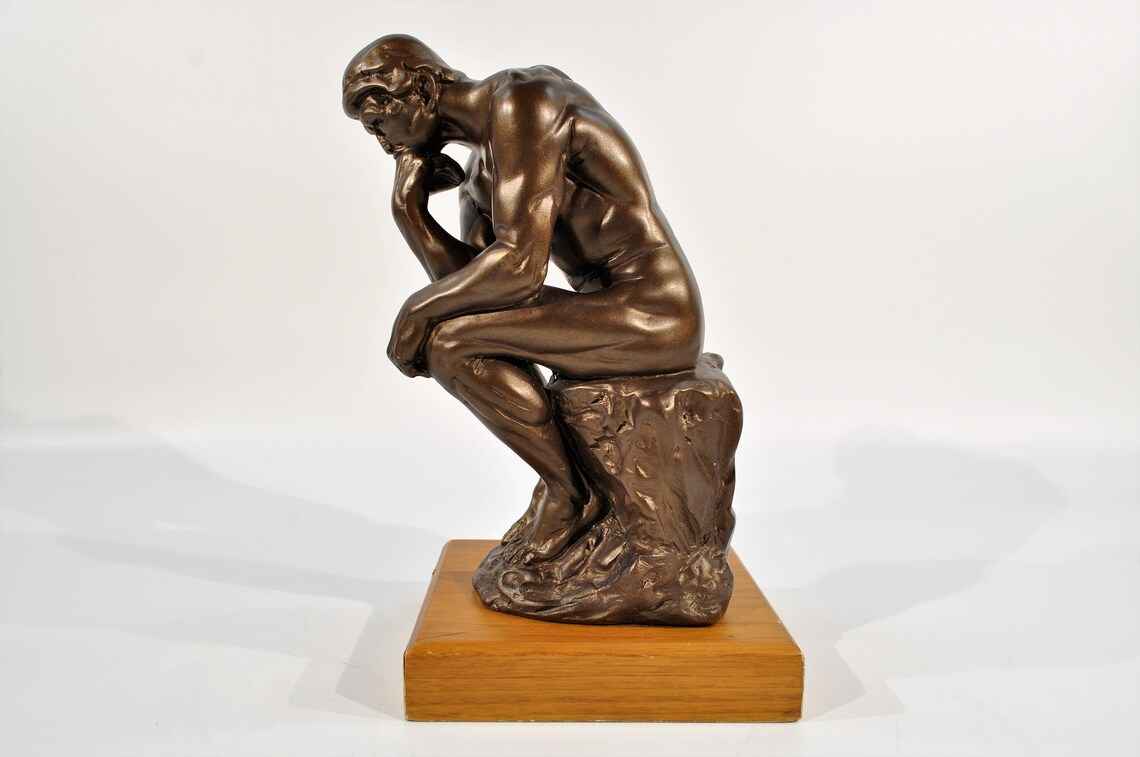9'' Tall Austin Productions the Thinker - Etsy