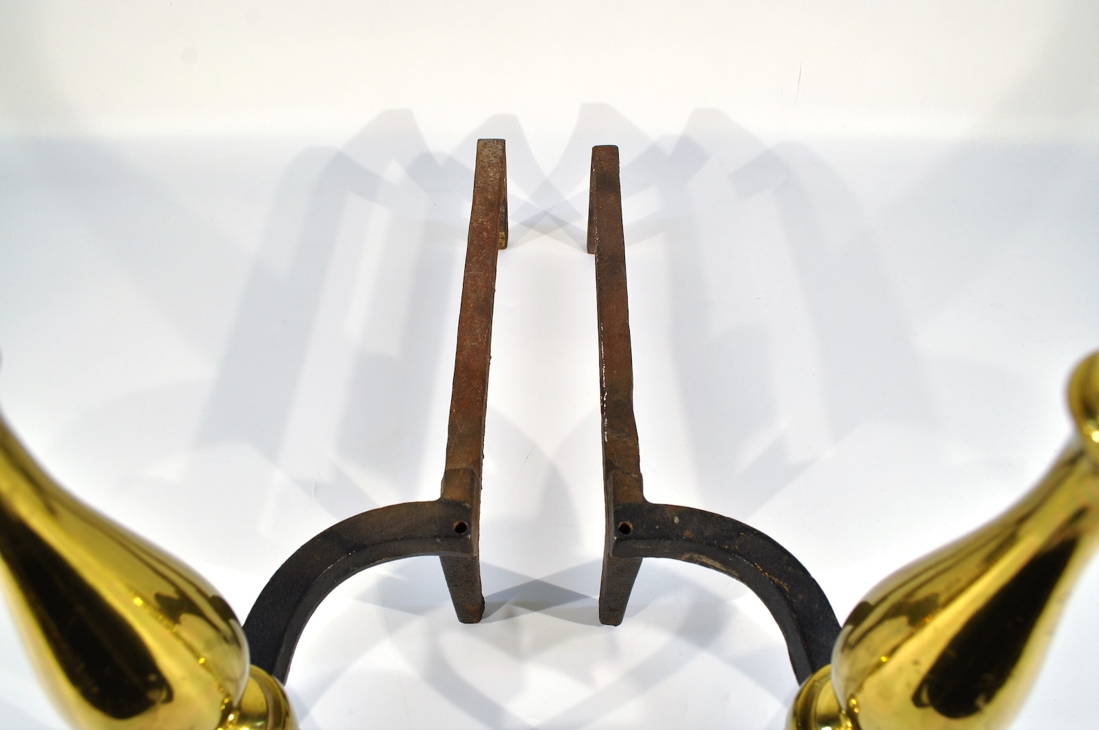 Vintage Fire Dogs /andirons/ Fireplace Log Holders/fireplace - Etsy