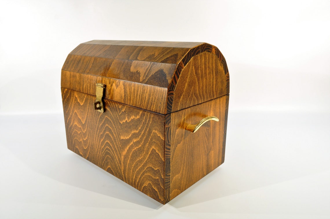 Handcrafted Wooden Chest/treasure Chest /vintage Trunk - Etsy