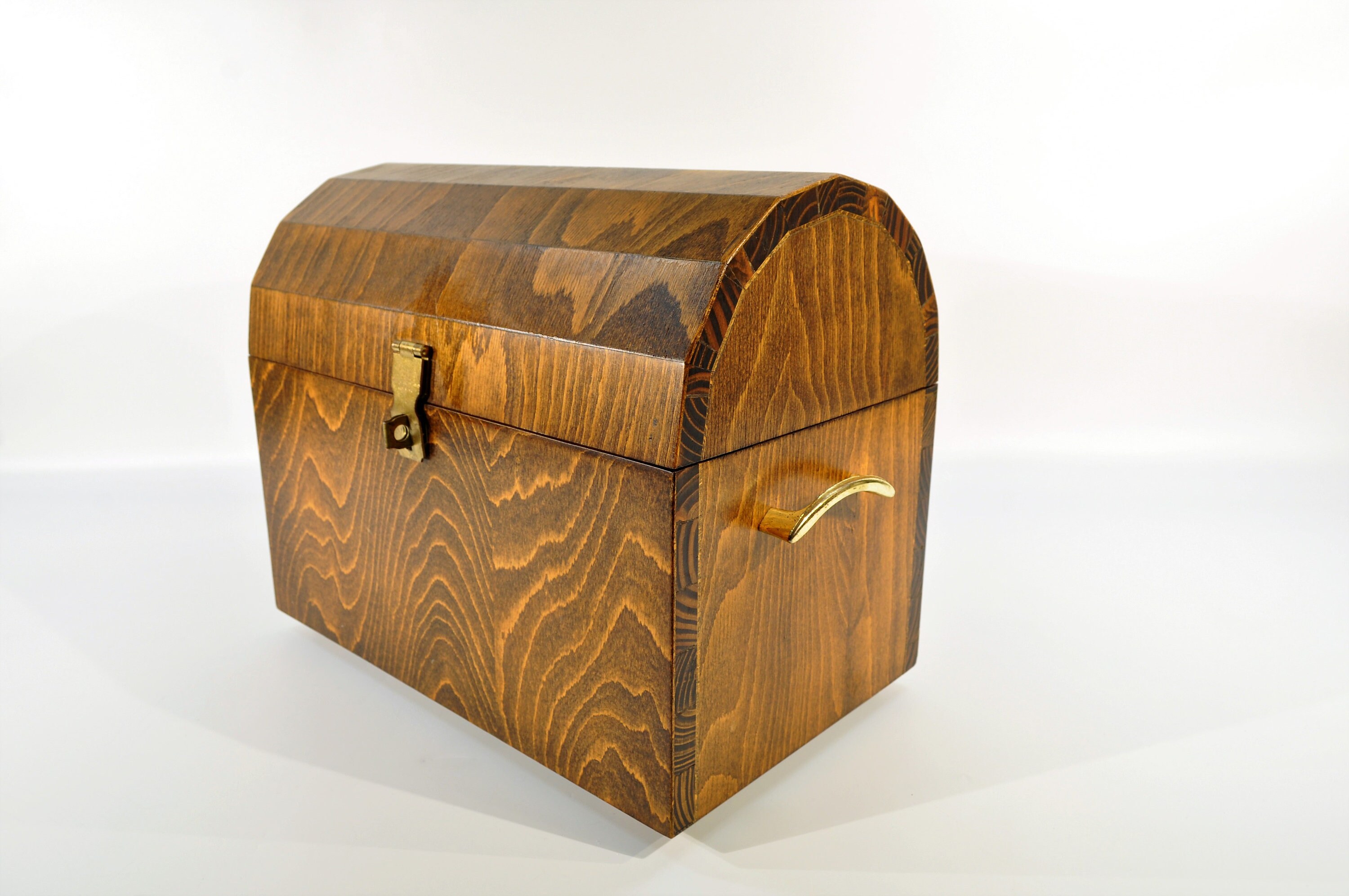 Cofre de madera hecho a mano / cofre del tesoro / cofre del | Etsy