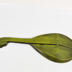 Green Accents Wall Decor Musical Instruments /mid Century Music ...
