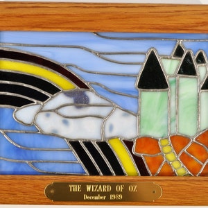 The Wizard of Oz Stained Glass Panel Box /memory Box/jewelry Keepsake ...