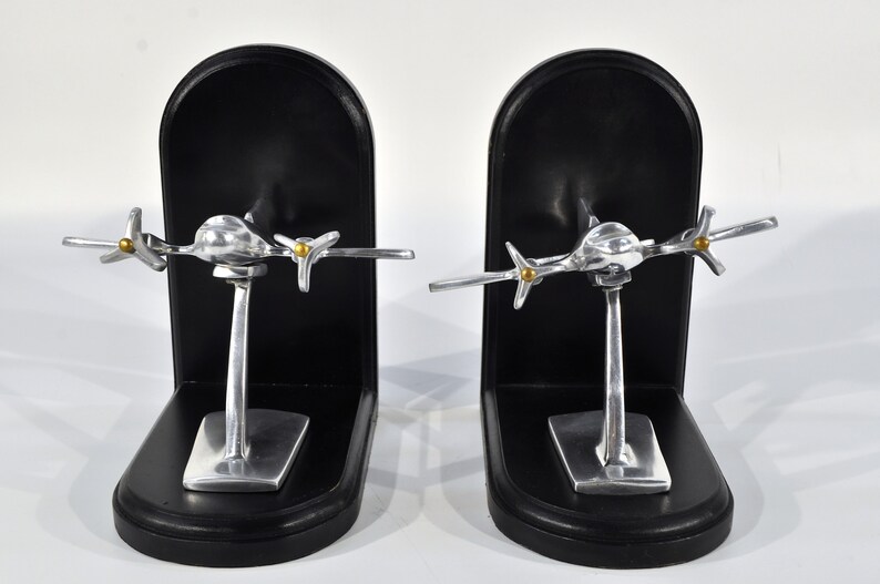 Vintage Airplane Bookends - Etsy