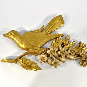 Vintage 1967 Syroco Flowers & Birds Wall Hanging - Etsy