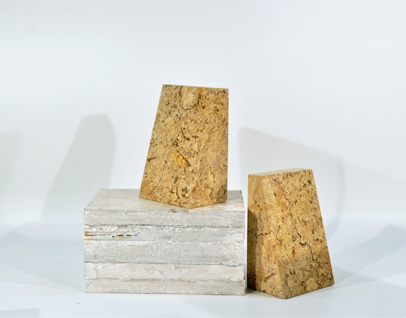 Mid Century Modern Granite Bookends - Etsy
