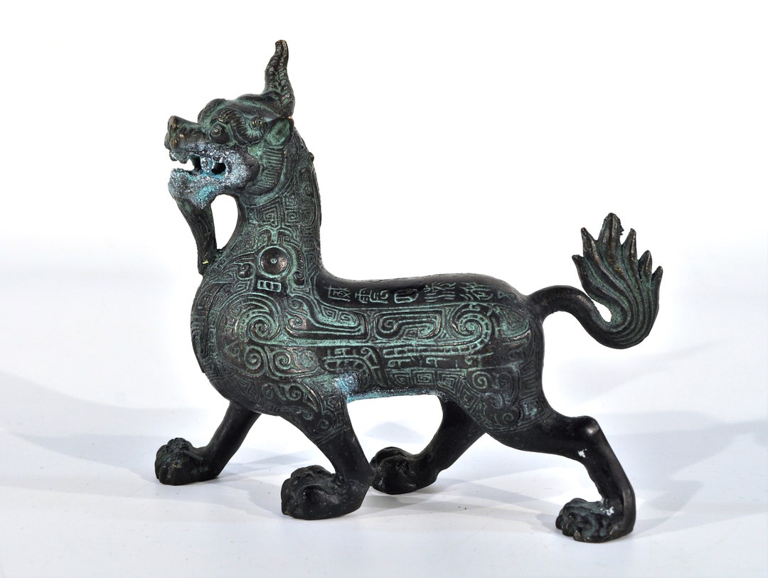 Vintage Foo Dog Statue /small Foo Dog Figurine - Etsy