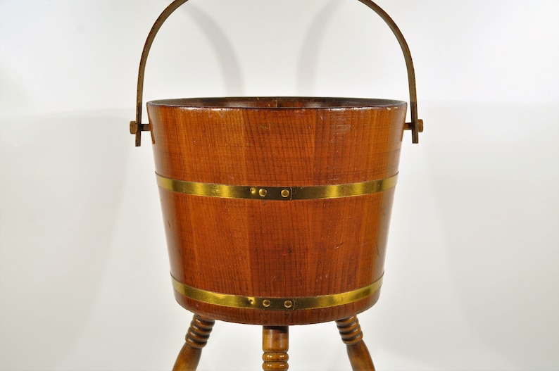 Sewing Craft Bucket /firkin or Sugar Bucket/rustic Bucket/ Primitive ...