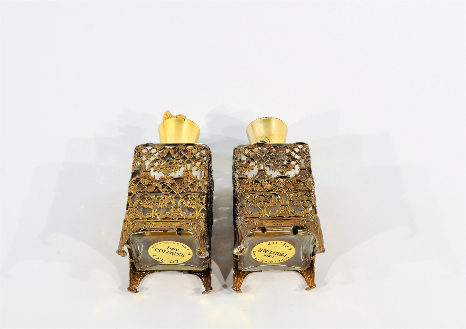 Filigree Fiery Cologne & Perfume Empty Bottles by Luzier Inc - Etsy