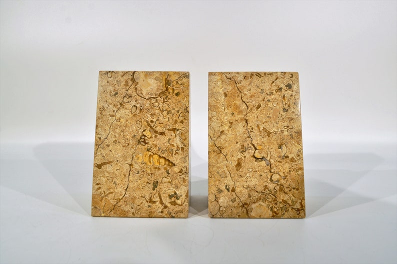 Mid Century Modern Granite Bookends - Etsy