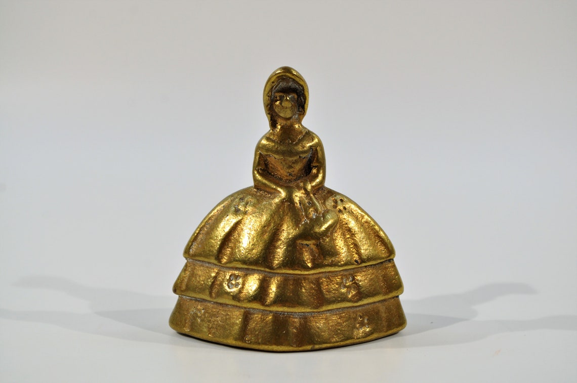English Victorian Lady Ornate Brass Tea Bell /table Bell/ - Etsy