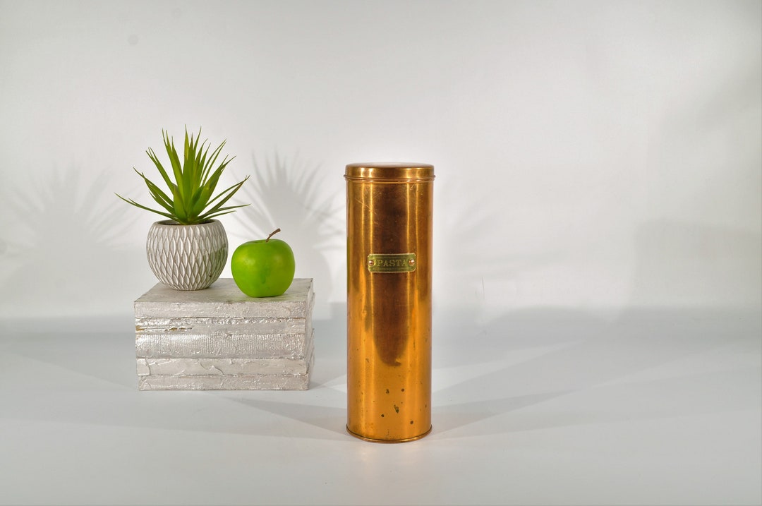 Vintage Solid Copper Pasta Container/ Copper Kitchen Décor/farmhouse ...