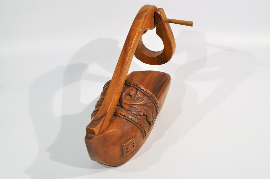 French Wooden Clog/sabot Bottle Holder/vintage Wine Bottle - Etsy